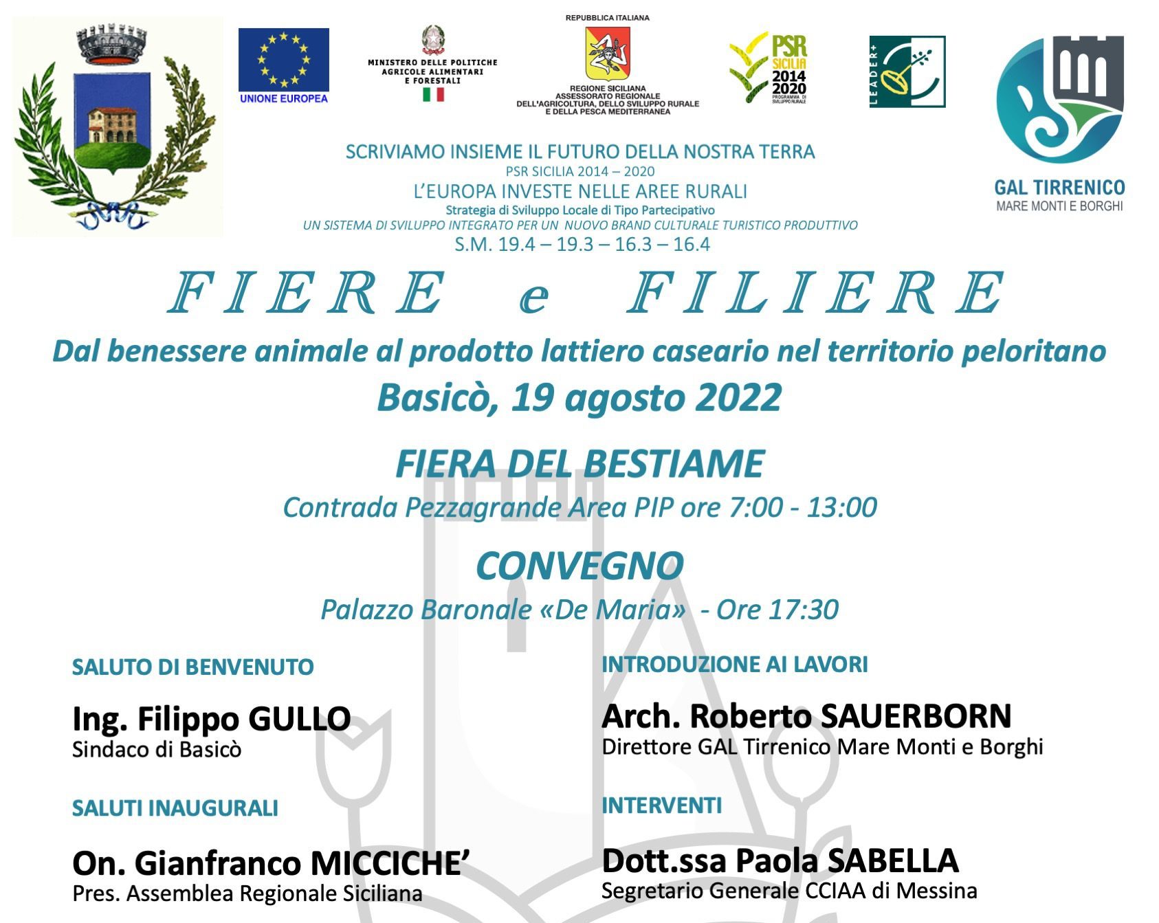 Basicò. 'Fiere e filiere', dal benessere animale al prodotto lattiero ...