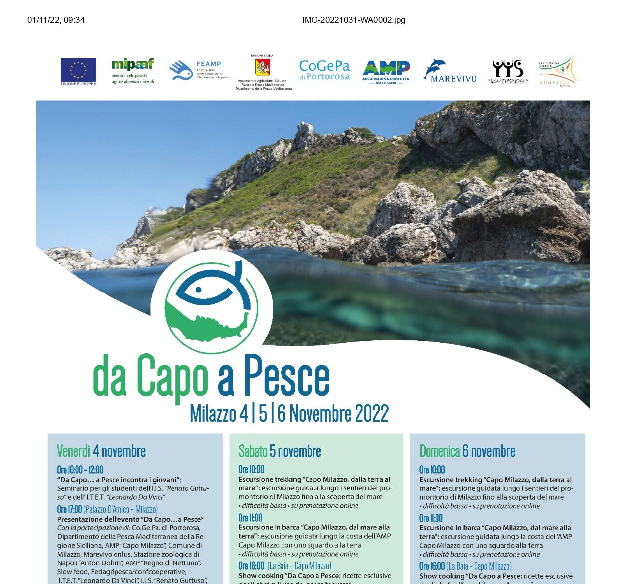 "Da Capo...a Pesce" a Milazzo l'evento per valorizzare il pescato ...