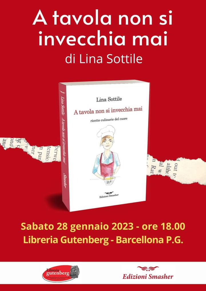 Barcellona PG. La presentazione del volume "A tavola non si invecchia ...