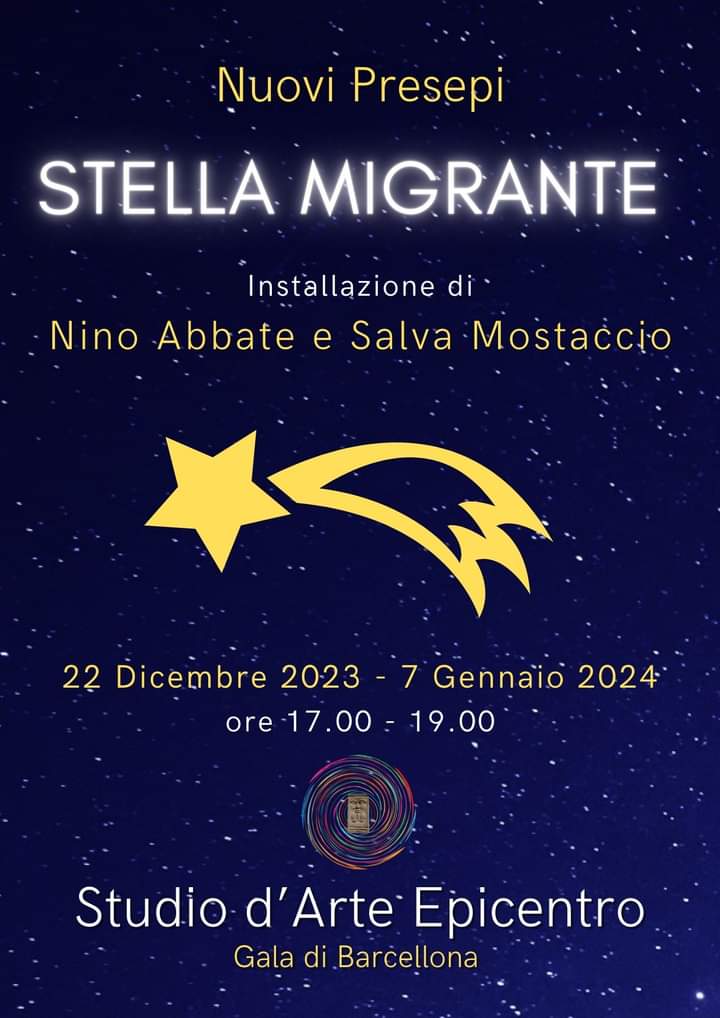 Barcellona PG. L'installazione “Stella Migrante” di Nino Abbate e Salva ...