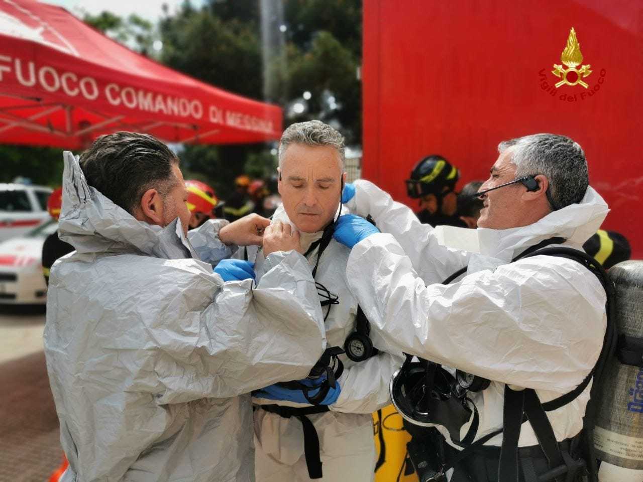 Vigili del Fuoco e Croce Rossa Italiana, in esercitazione NBCR ...