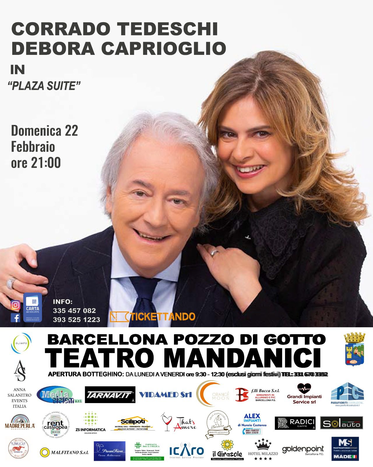 “Plaza Suite”: al Teatro Mandanici una commedia brillante tra lusso ...